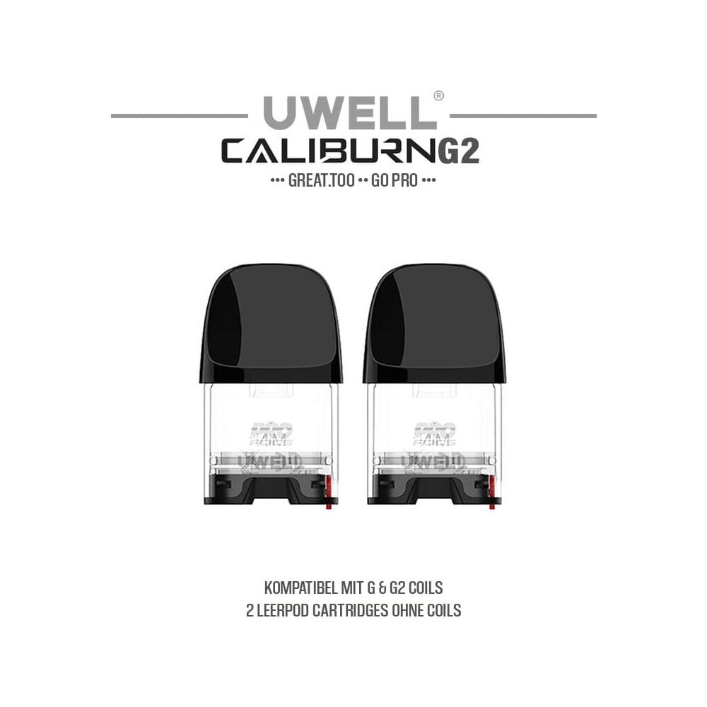 Uwell Caliburn G2 Pods - Leerpod Cartridge | Dampftbeidir