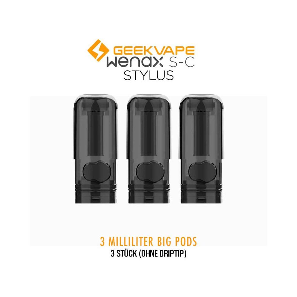 Geekvape Wenax S-C Pods - 3ml Ersatztanks | dampftbeidir