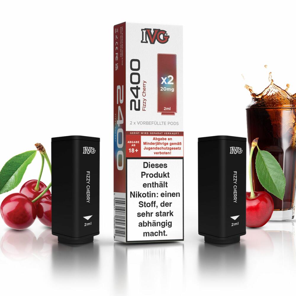 IVG 2400 Ersatzpod - Fizzy Cherry kaufen | Dampftbeidir